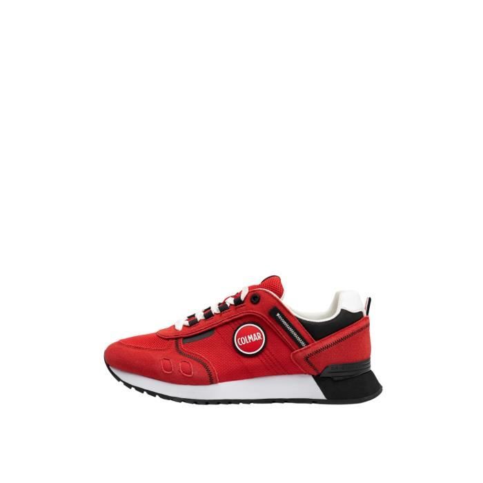 Baskets - COLMAR - Travis Sport Bold - Rouge - Cuir - Mixte - Adulte ...