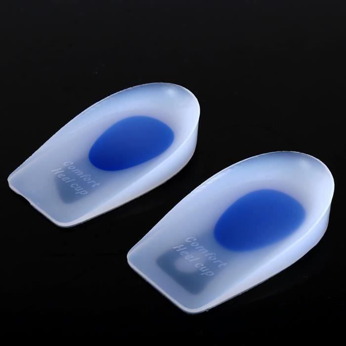 Fdit Talonnette 1 paire de semelles orthopédiques en silicone pour ...