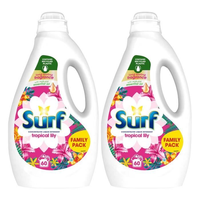 Surf Concentrated Liquid Laundry Detergent Tropical Lily 1.62L 60 ...