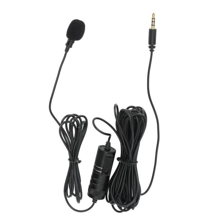 Tbest Microphone à condensateur électret Micro-cravate, Clip de Collier ...