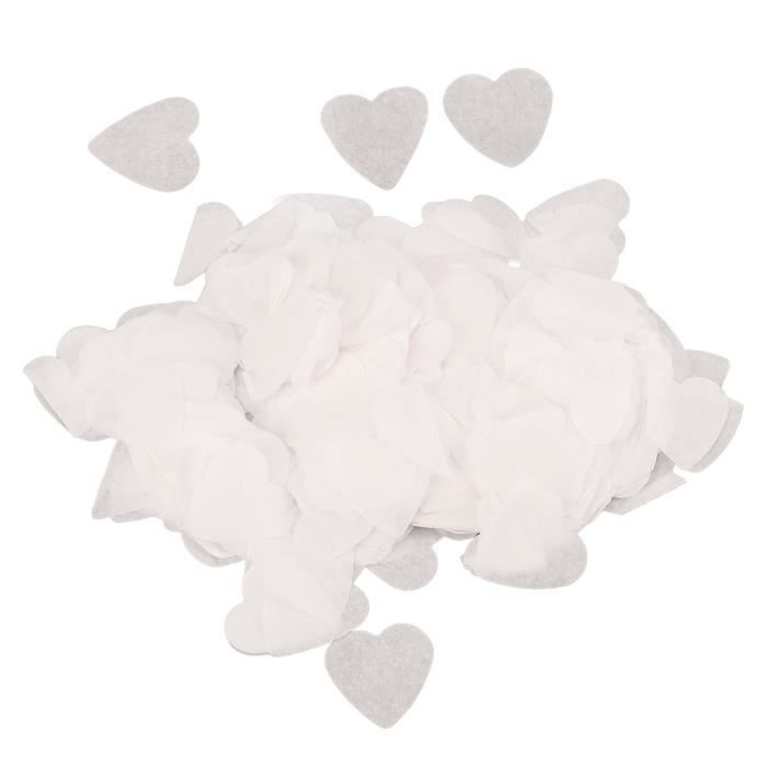 TMISHION confettis de coeur blanc 8 paquets de confettis coeur d'amour ...