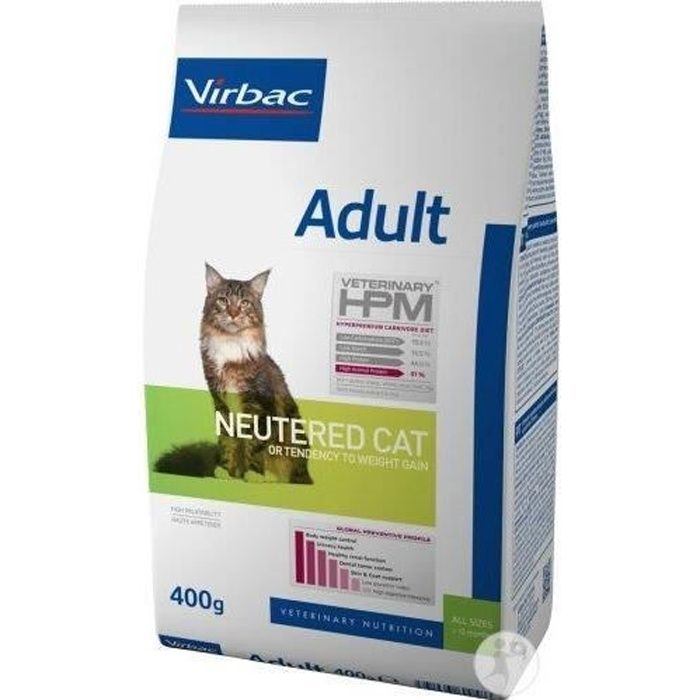 Croquettes - VIBRAC - Veterinary HPM Neutered - 400 g - Pour chat ...