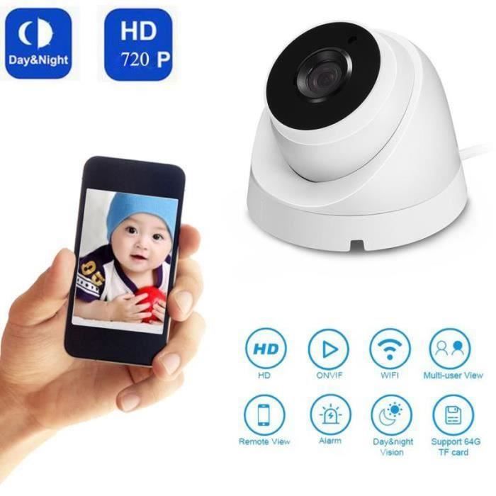 FL20261-Hémisphère HD720P Sécurité Accueil IP IR Night Vision Mouvement ...