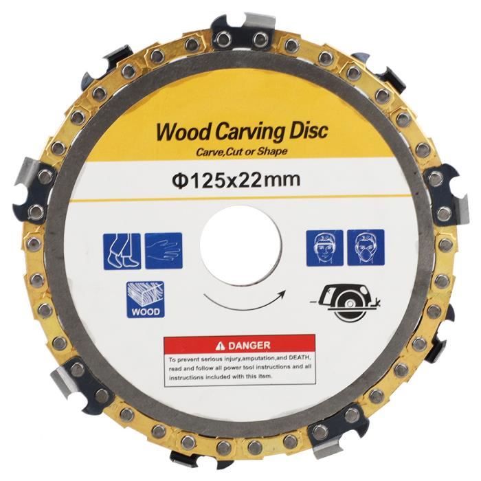 RUR Disque à chaîne de 125 mm pour meuleuse d'angle Roues de coupe pour acier inoxydable et ...