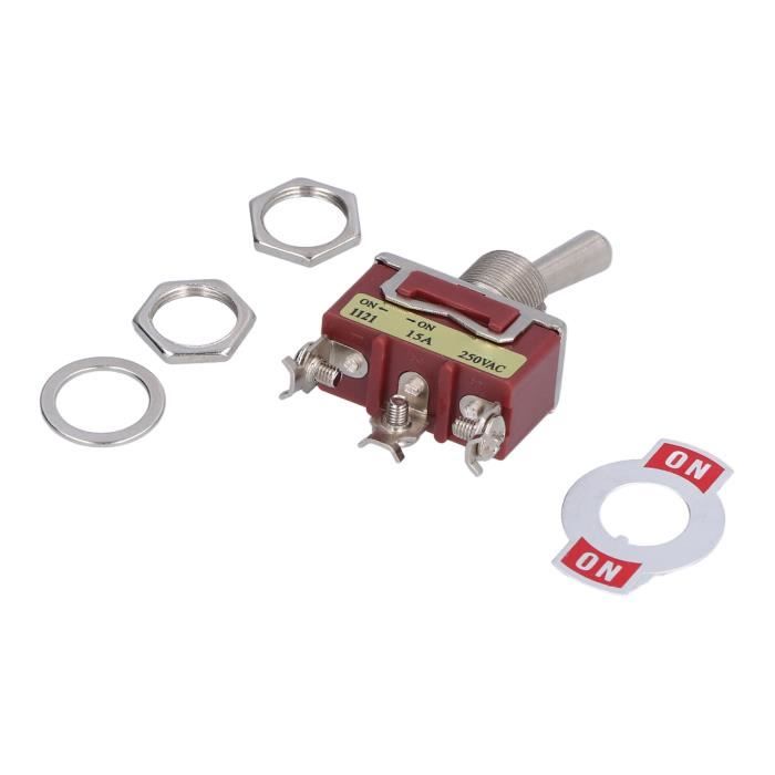 ZJCHAO Toggle Switch, AC 250V Rocker Toggle Switches with Stainless ...