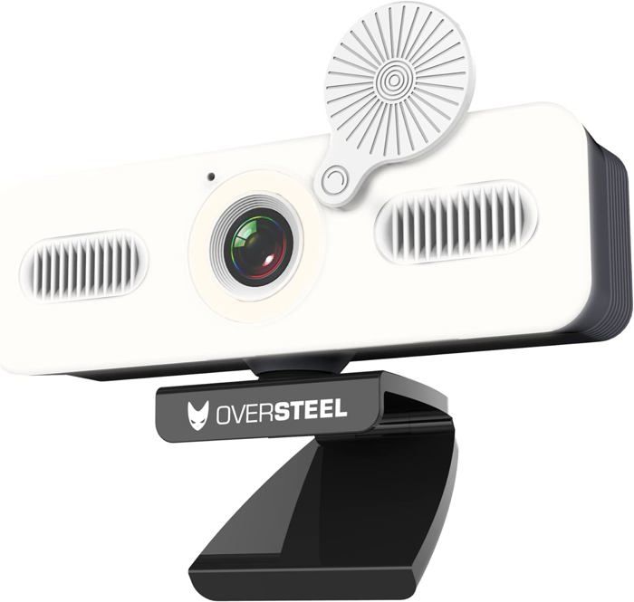 Bulat Webcam 1080P Full HD avec microphone et anneau lumineux, 60fps ...