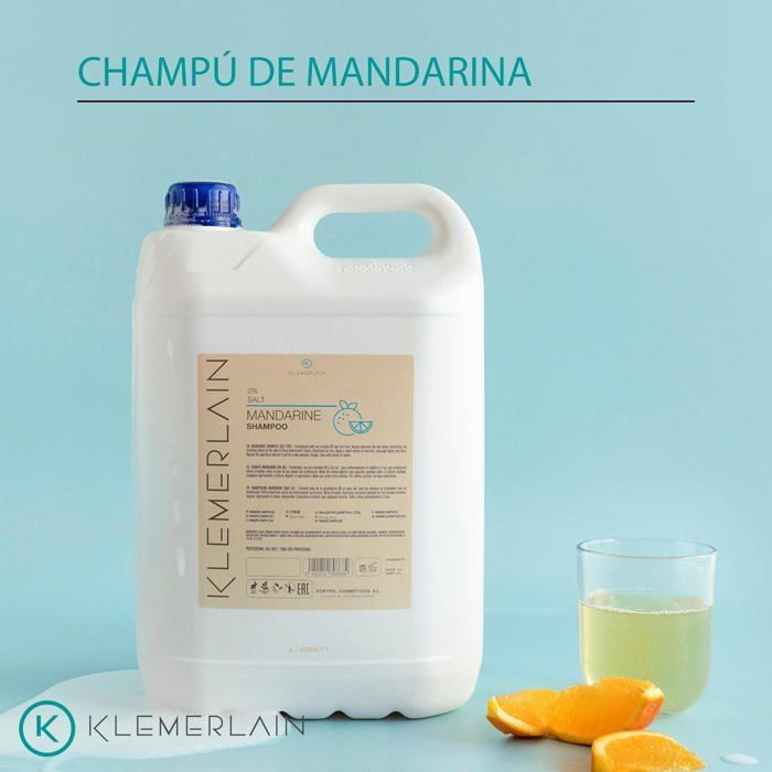 Klemerlain Shampooing à l'arôme de mandarine. Shampoing en carafe. Sans ...