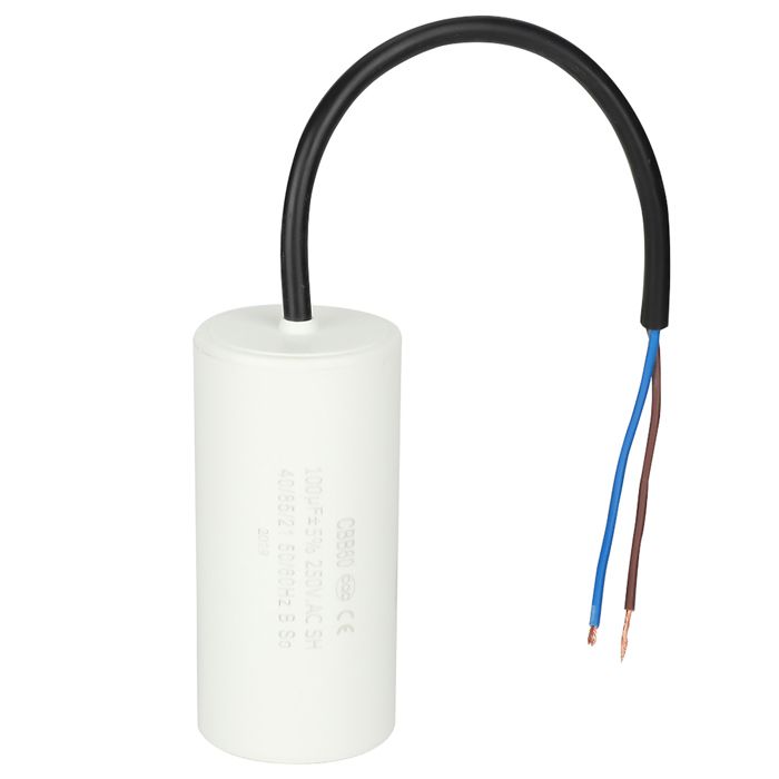 Condensateur de fonctionnement CBB60 avec fil, 250V AC 100uF 50/60Hz ...