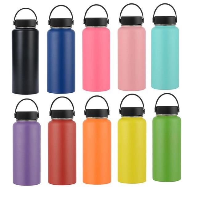 GOURDE BIDON,Violet-32oz--Bouteille'eau thermique personnalisée à large ...