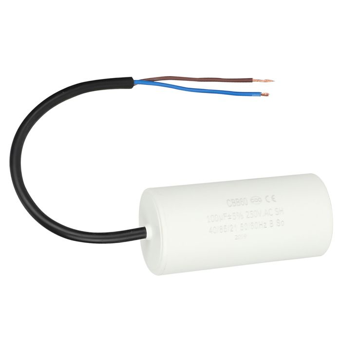 Condensateur de fonctionnement CBB60 avec fil, 250V AC 100uF 50/60Hz ...