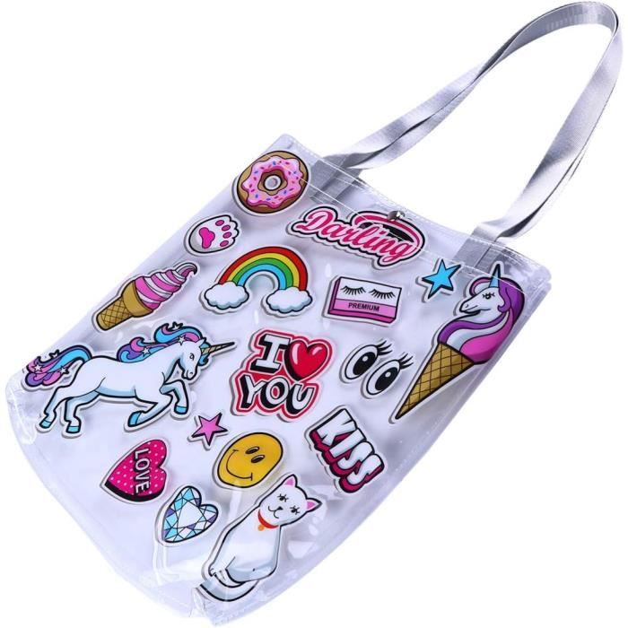 Sac Fourre-Tout Sac De Plage Transparent Sac À Provisions Transparent ...