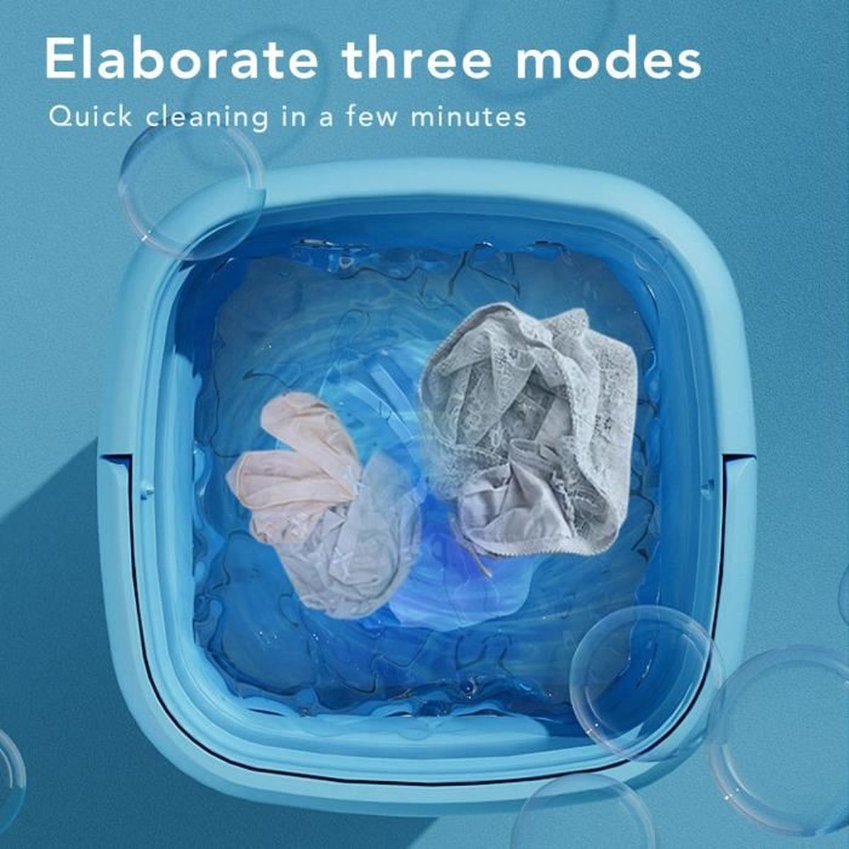Atyhao Mini laveuse à seau portable Machine à Laver Pliable Laveuse à ...