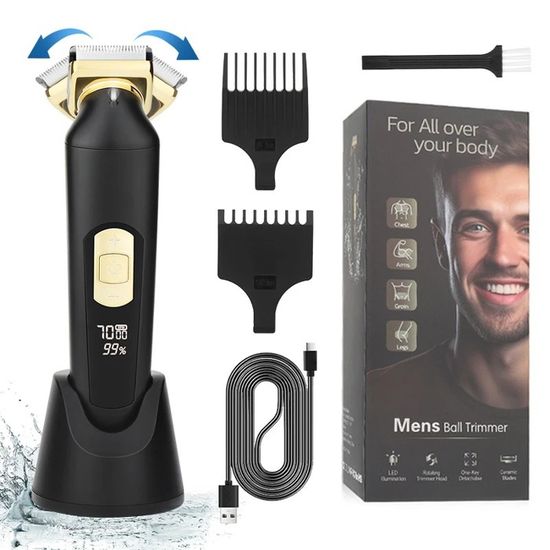 Unicorn NEW Body Hair Trimmer Skin Safe Trimmer Ceramic Blade IPX6 ...