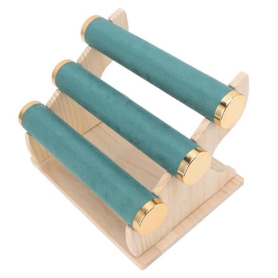 Porte-bracelet - OMABETA - Support de bijoux 3 niveaux - Bois - Rose et ...