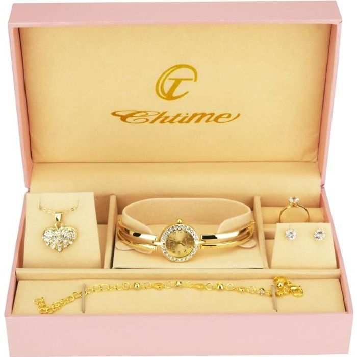 Coffret Cadeau Montre Femme Argent Parure De Bijoux Collier Bague coffret-cadeau-montre-femme-argent-parure-de-bijoux-collier-bague