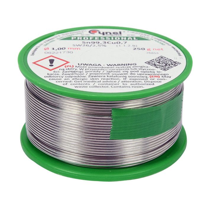 BOBINE DE FIL A SOUDER sans plomb 250g 1mm - Cdiscount Bricolage