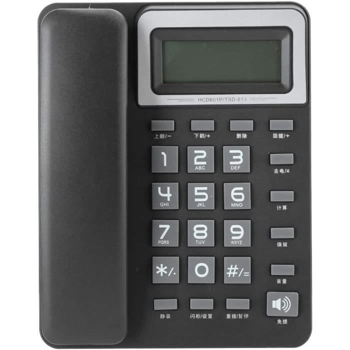 Téléphone Filaire, Double Système De Téléphone Fixe Conversion Fsk-Dtmf ...