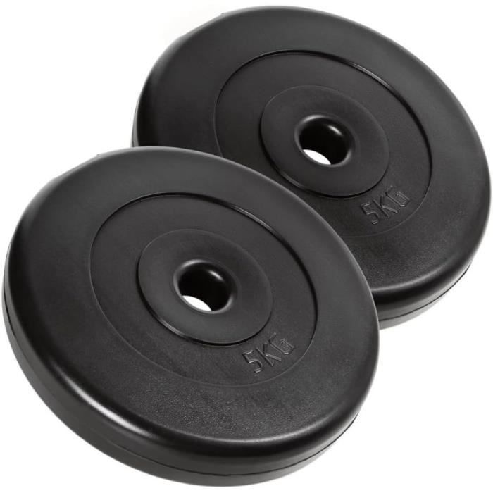 2,5 kg - 5 kg - 10 kg Disques de Poids Lot de 2-4 Disque Musculation 30mm Disque Poids ...