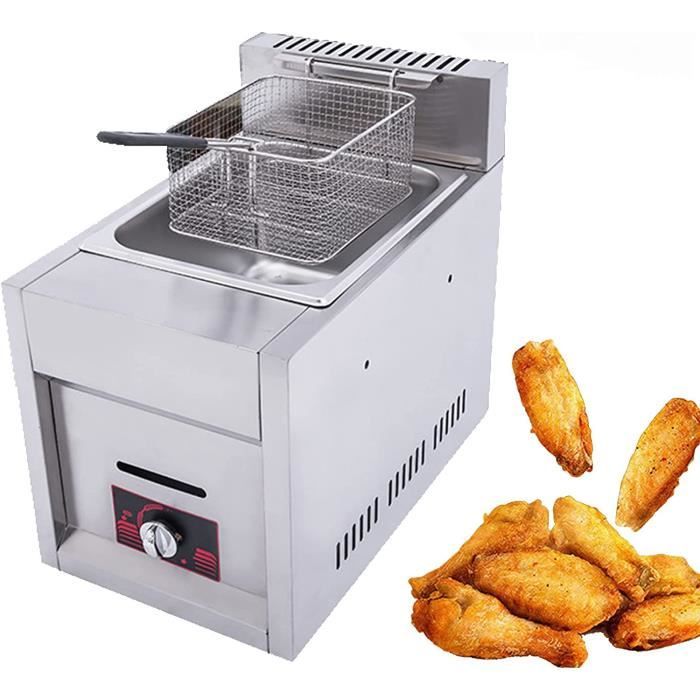 Friteuse à Gaz pour Restaurant Commercial Cuisine Domestique, Friteuse ...