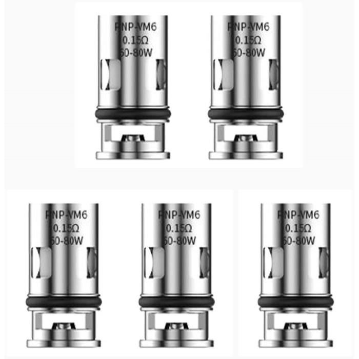 Voopoo Pnp PnP VM6 0.15ohm E-cigarette Coil Head for Drag X-Drag S Pod Vape Kit (5 Pcs)[326 ...