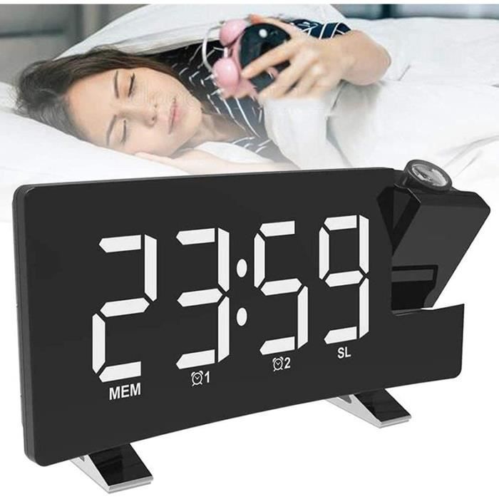 Radio Réveil à Projection Numérique, Réveil Projection Plafond 180 ...