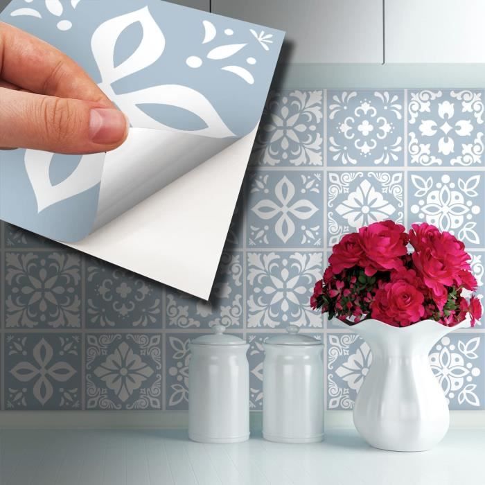 Stickers Carrelage Credence Adhesive pour Cuisine Stickers Muraux Auto ...