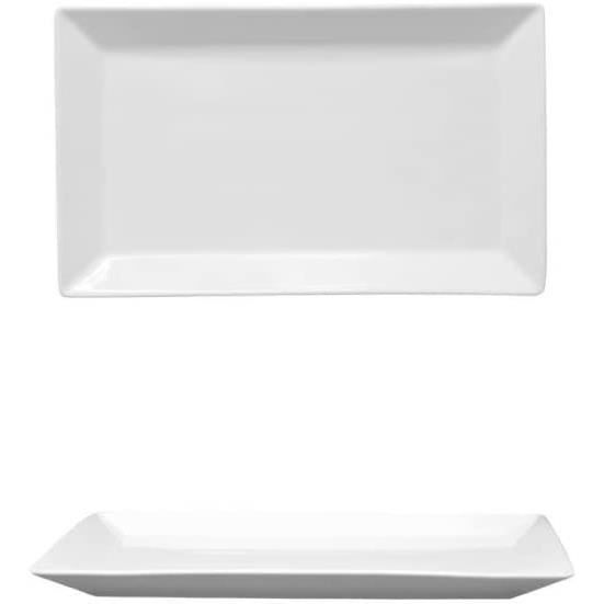 S.r.l. Assiette Rectangulaire 29 X 17 Cm Blanc - Cdiscount Maison