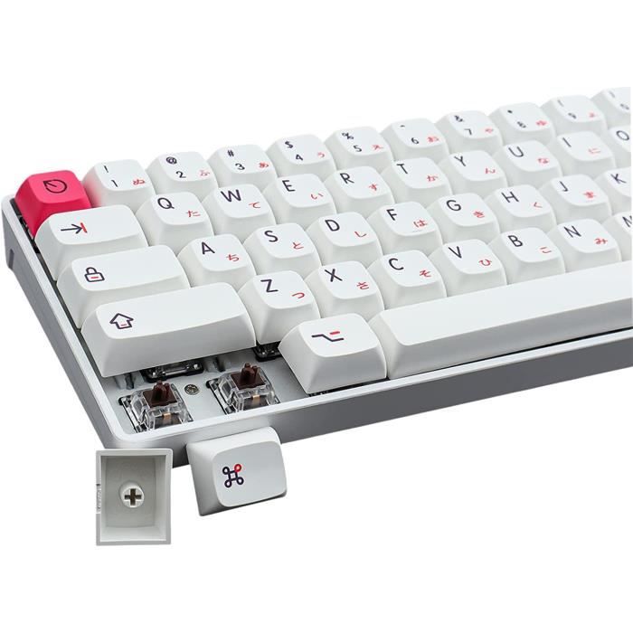Keycaps - PBT - Profil XDA - 126 touches - Ergonomique - Anti-graisse ...