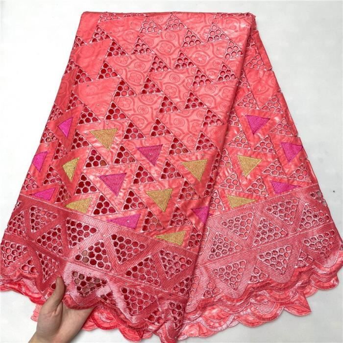 Tissus,Bazin riche africain avec broderies, tissu brodé en dentelle ...