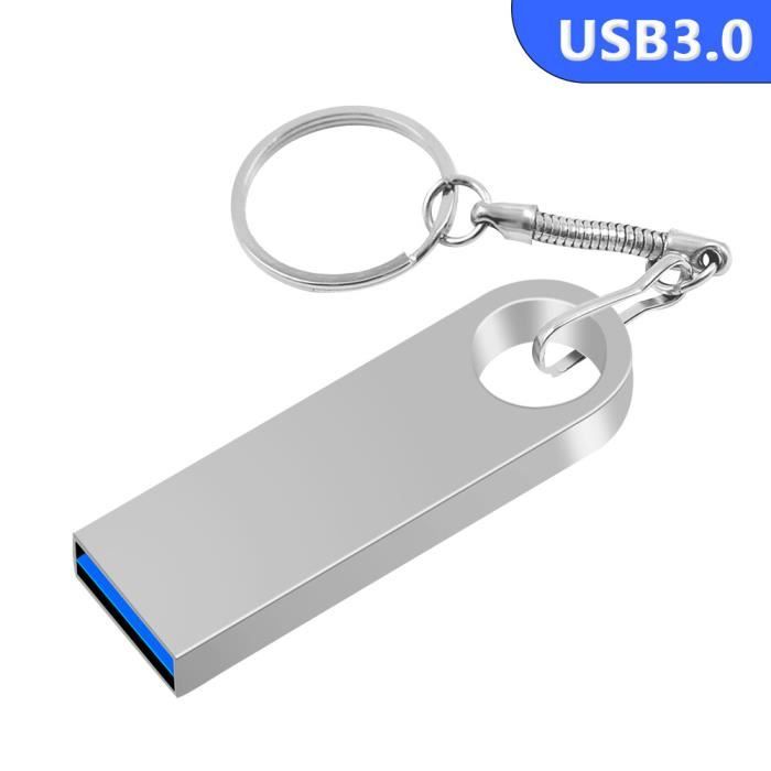 Clé USB - Mini clé USB 3.0 métallique haute vitesse - Silver - 64 Go ...