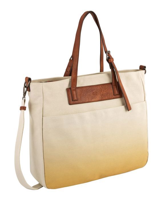 Camel active Sac shopper beige marron pour femme - Sand Zip Tote Bag L ...