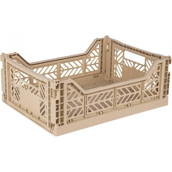 Caisse Pliante Solide En Plastique Empilable Boulder, Midi (40 X 30 X ...