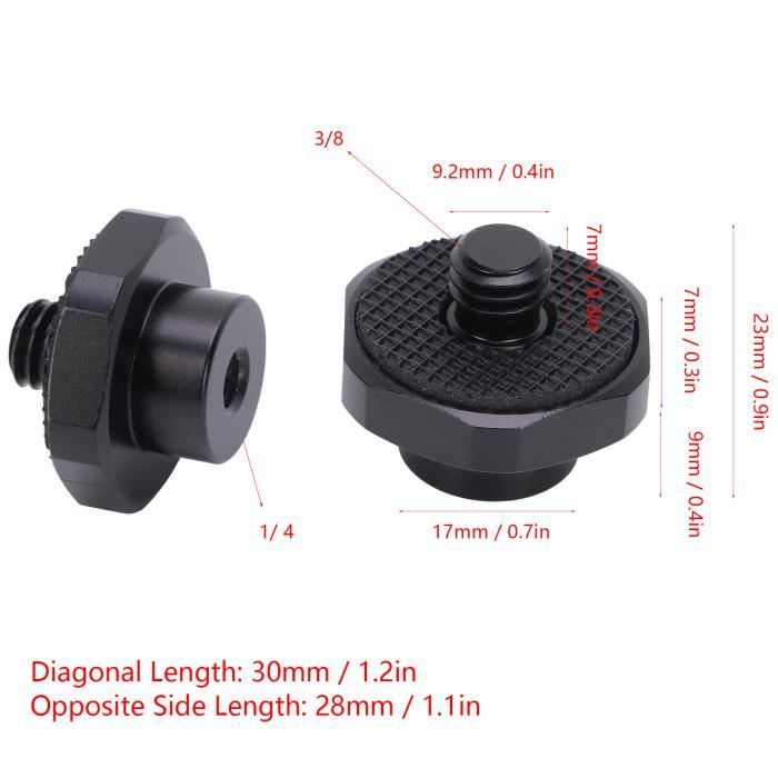 Adaptateur De Vis De Trépied Adaptateur À Vis 1/4 Pouces Femelle À 3/8 ...
