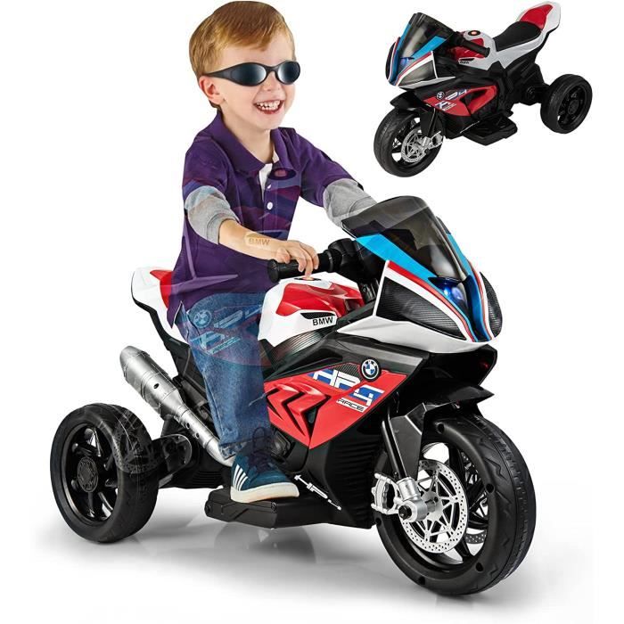 GOPLUS Moto Électrique 6 V pour Enfant 3-8 Ans avec 2 Roues d ...