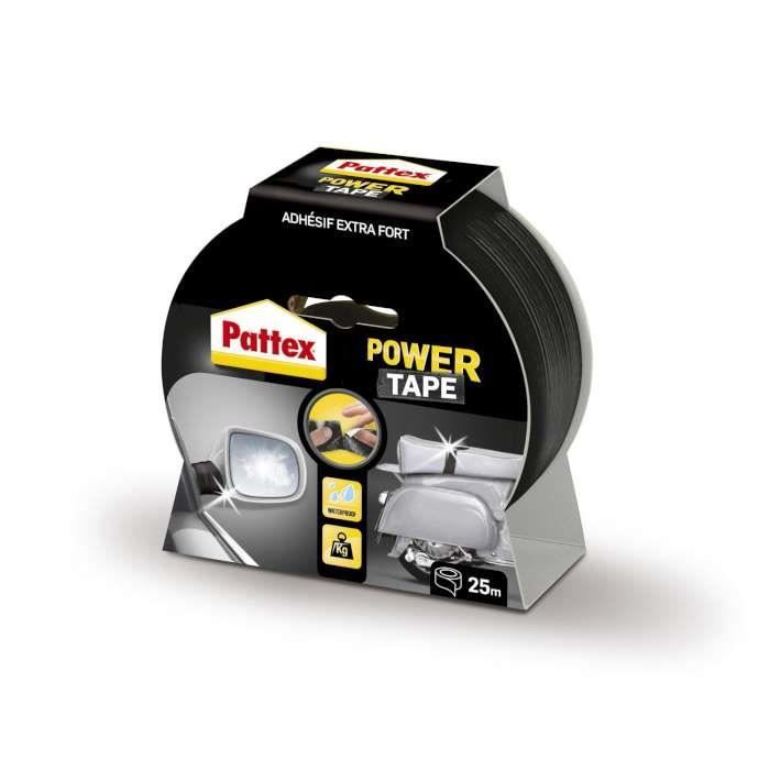 Ruban adhésif renforcé - Henkel - Pattex Power Tape - Noir - 25m x 50mm ...