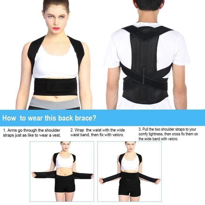 Humpback Corrector,Adjustable Back Posture Corrector Brace Back ...