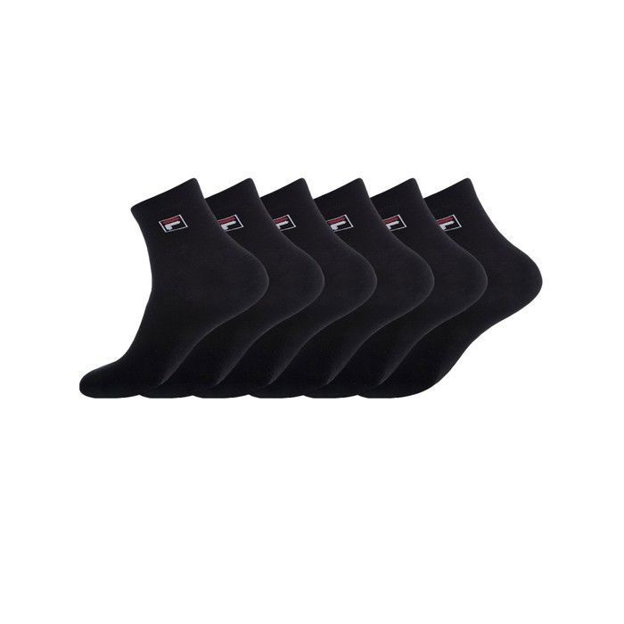 Fila Chaussettes Homme, Chaussette Mi-haute Homme (Lot de 6) - Noir ...