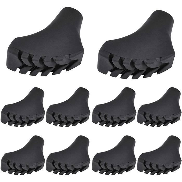 10pcs / 5 Paires Embouts pour Batons de Marche Nordique en Caoutchouc ...
