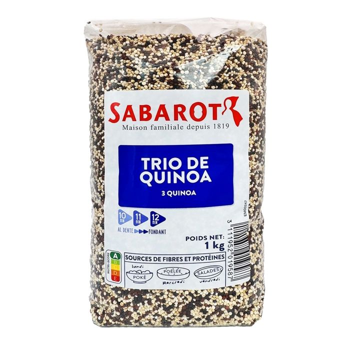 Trio de quinoa sachet de 1 kg Sabarot - Cdiscount Au quotidien