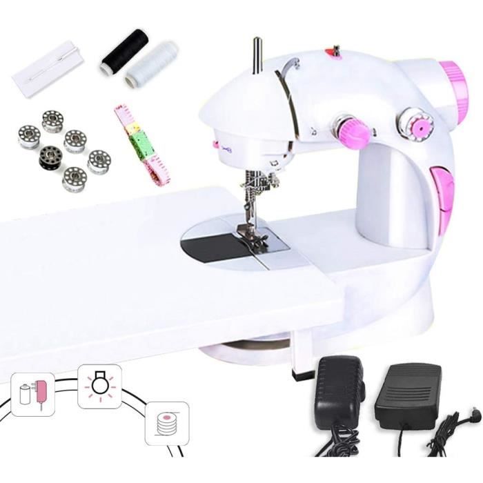 Ehskzjh Machine A Coudre Portable, Mini Machine À Coudre Avec Rallonge ...