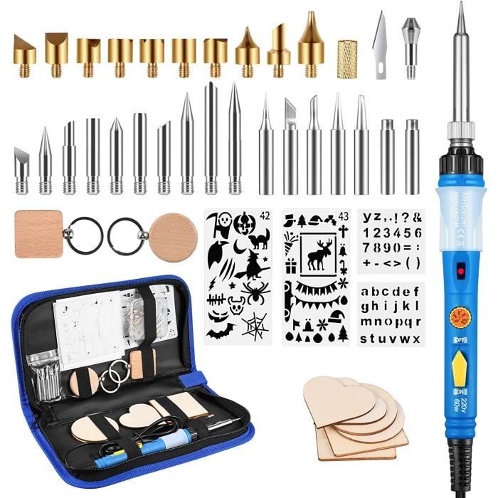 Kit de Pyrogravure, MHSolder 45 en 1 Fer à Souder Electrique Kit ...