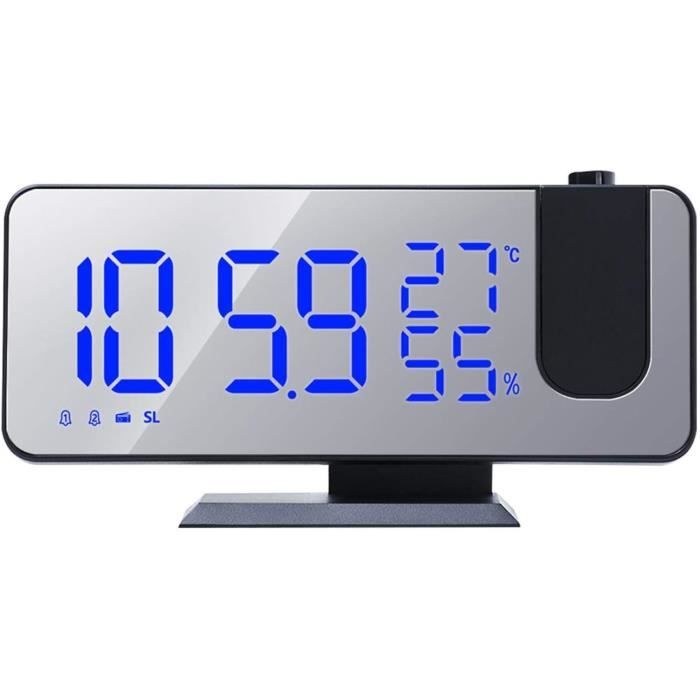 Reveil Projecteur Avec Radio Horloge Numérique Radio Reveil Usb Et ...