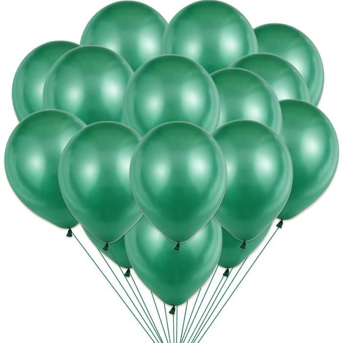 Lot De 100 Ballons Verts, Ballons À L'Hélium De 30,5 Cm, Ballons En ...