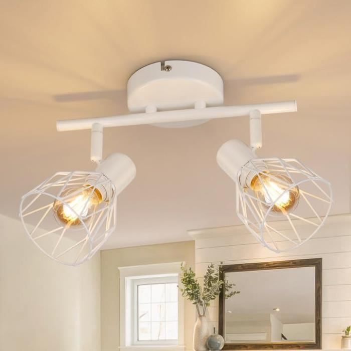 Plafonnier Spot Led Orientable, Applique 2 Spot Cuisine, Spot Plafond ...