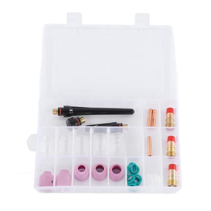 YOSOO Consommables de soudage TIG Kit D'accessoires de Torche de Soudage Tig 31 Pièces, Buses en ...