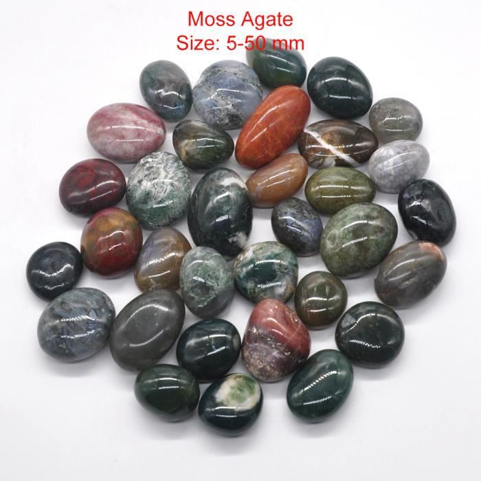 PIERRE VENDUE SEULE,Moss Agate--Pierres naturelles en vrac, cristaux de ...