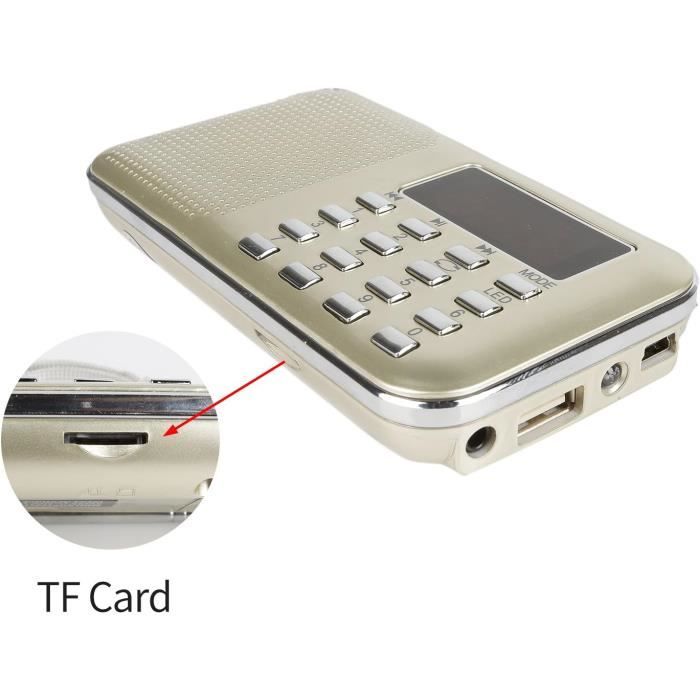Radio Portable Rechargeable Fm-Am Usb Micro-Sd Et Lecteur Mp3 Int¨¦Gr ...