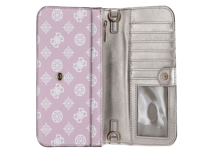 GUESS Sac à épaule bandoulière rose blanc pour femme Loralee Xbody Flap ...