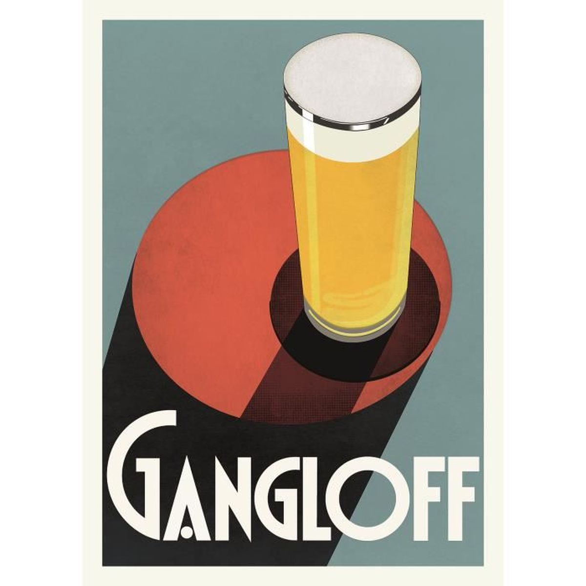 Affiche publicitaire bière GANGLOFF - Cdiscount Maison