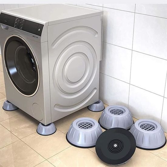 Lot de 4 Patins en Caoutchouc Antivibration pour Machine à Laver ...